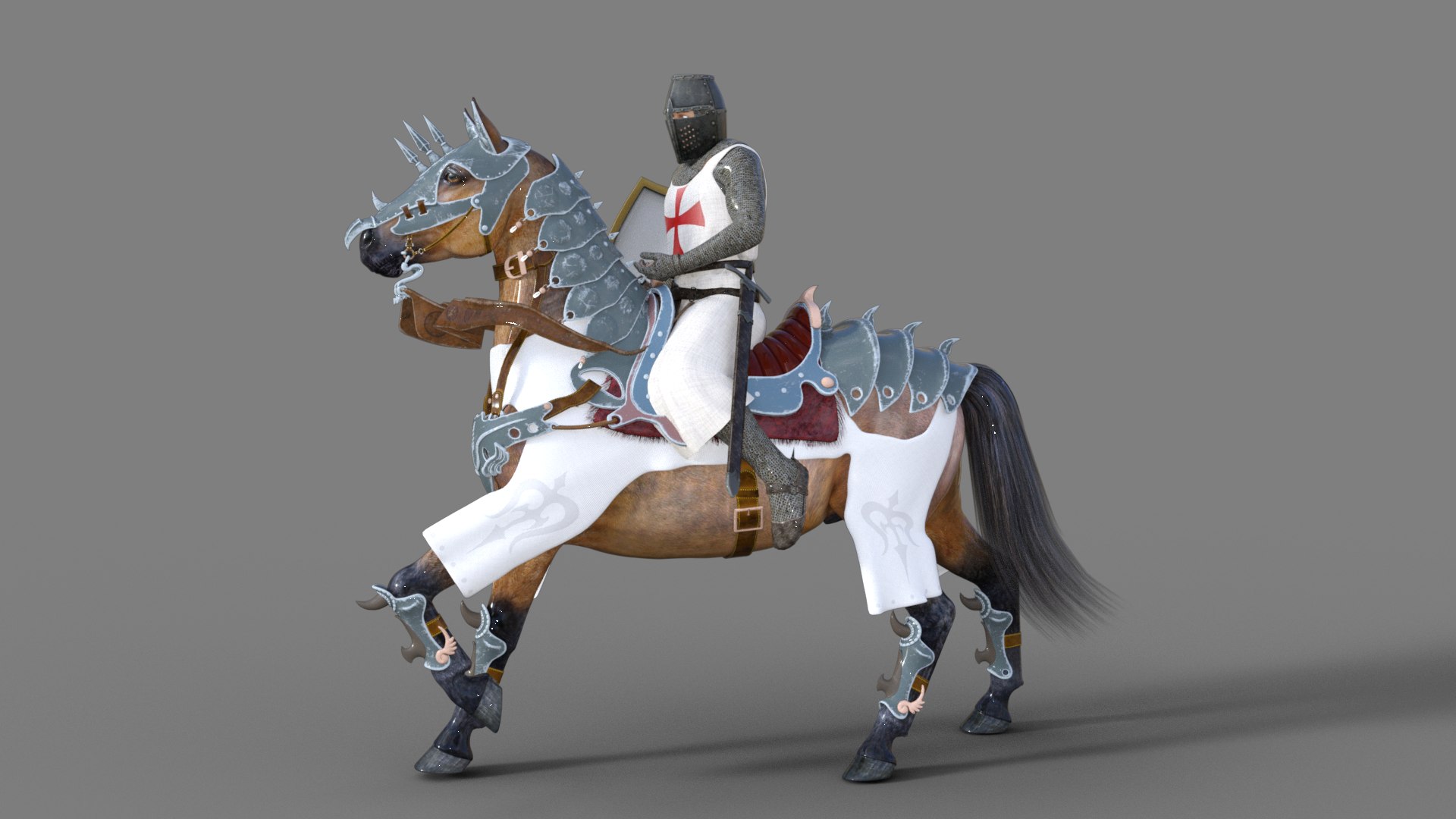 3D TEMPLAR KNIGHT - TurboSquid 1800110