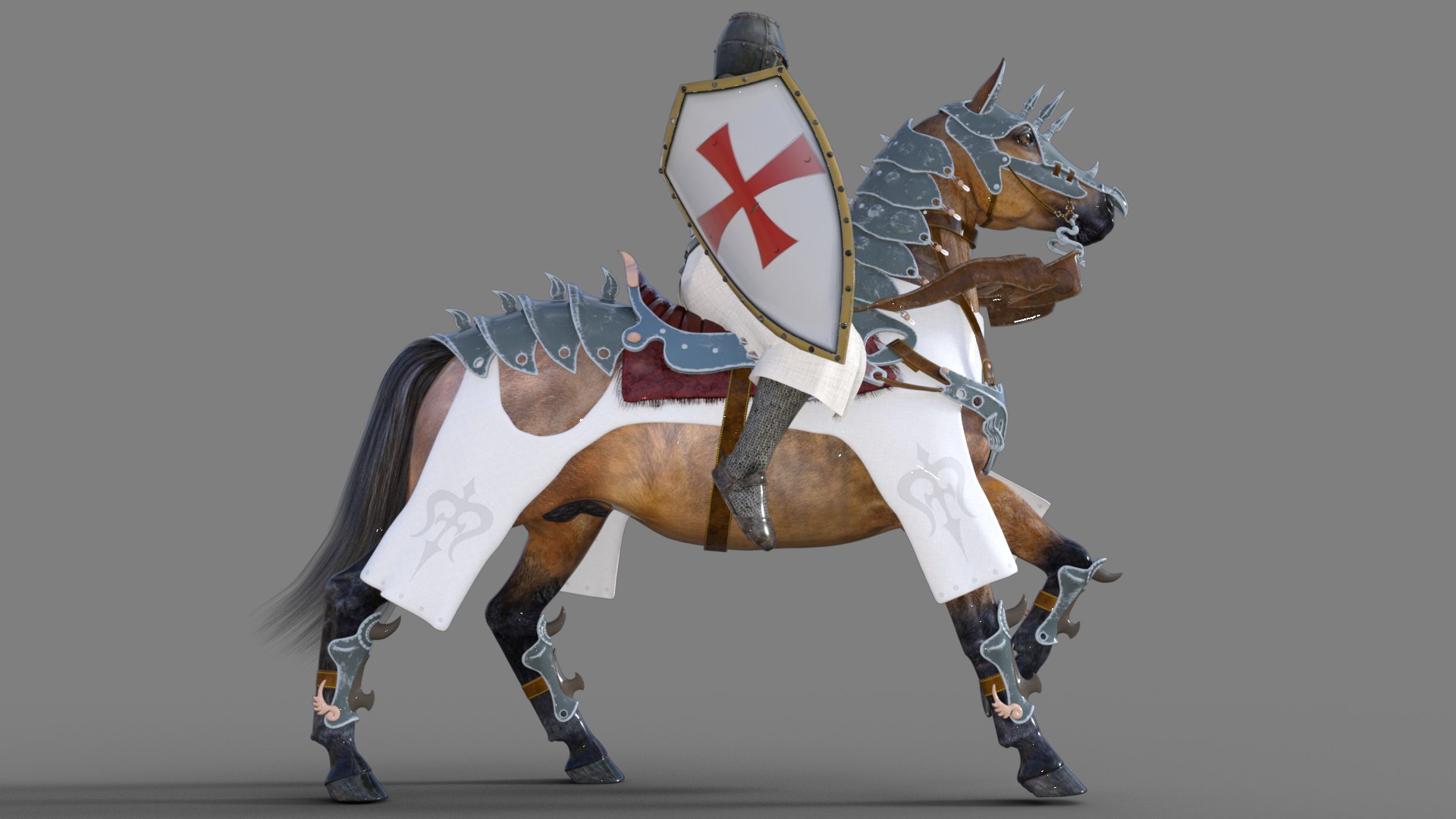 3D TEMPLAR KNIGHT - TurboSquid 1800110