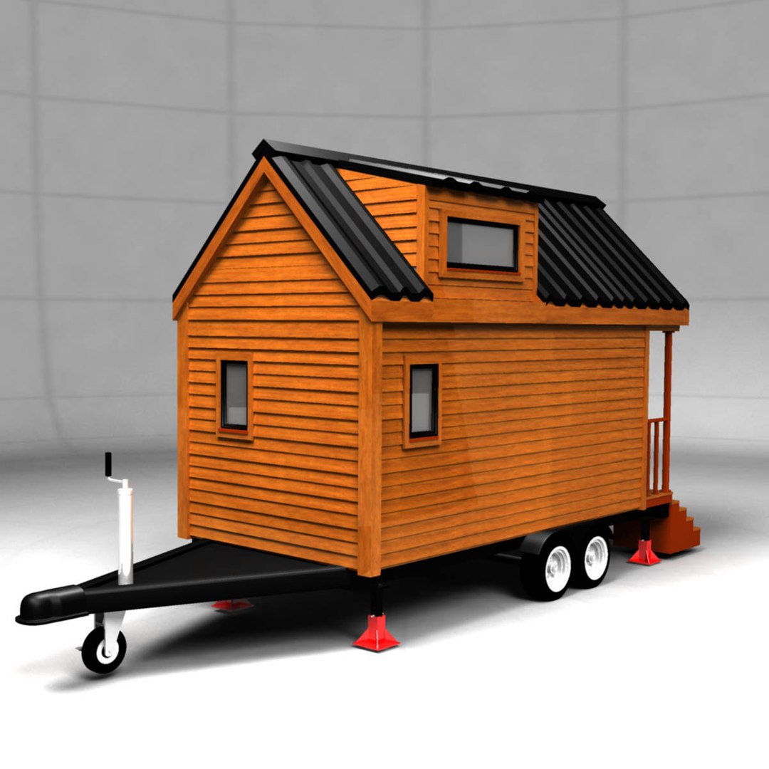 3D Tiny House Trailer - TurboSquid 1168177