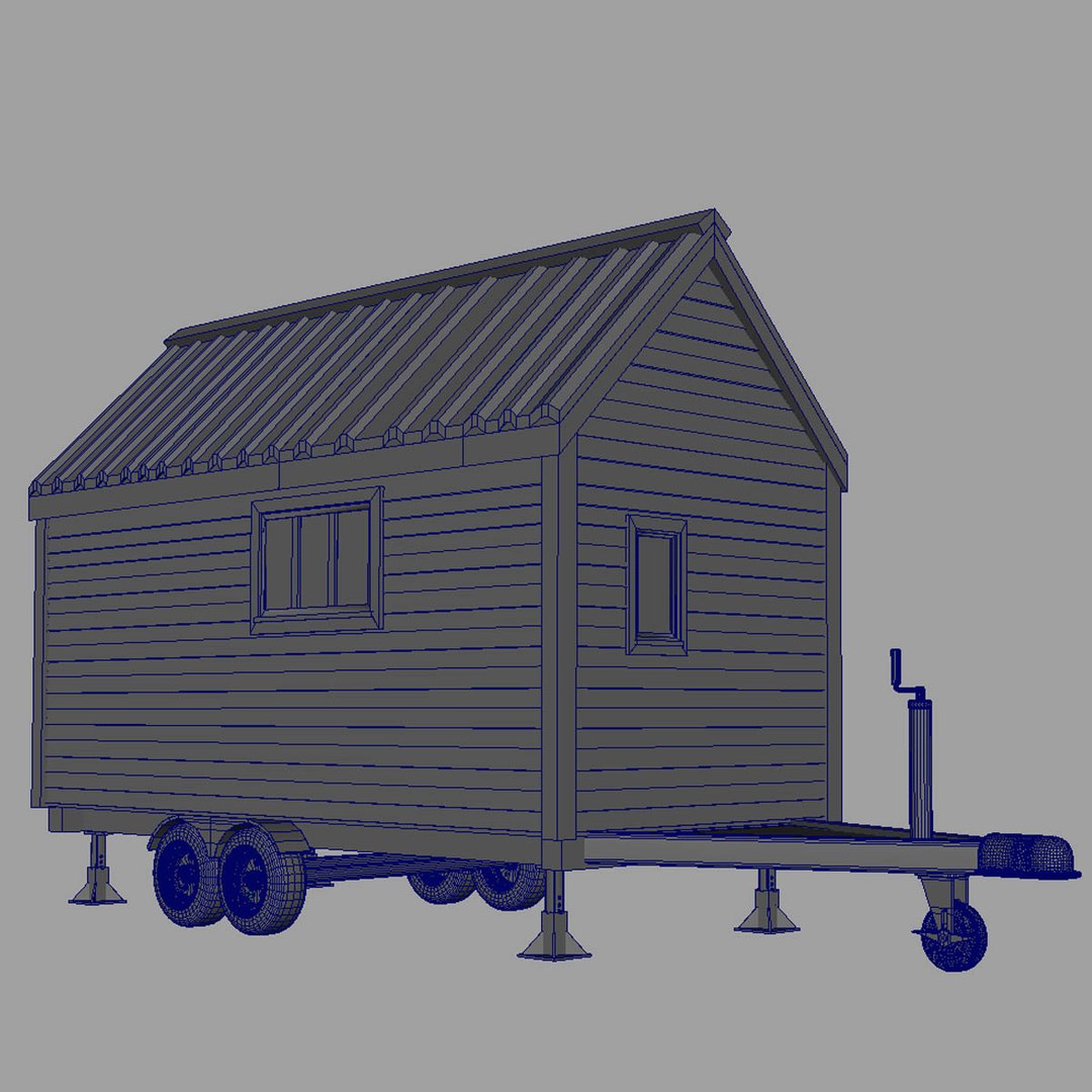 3D Tiny House Trailer - TurboSquid 1168177