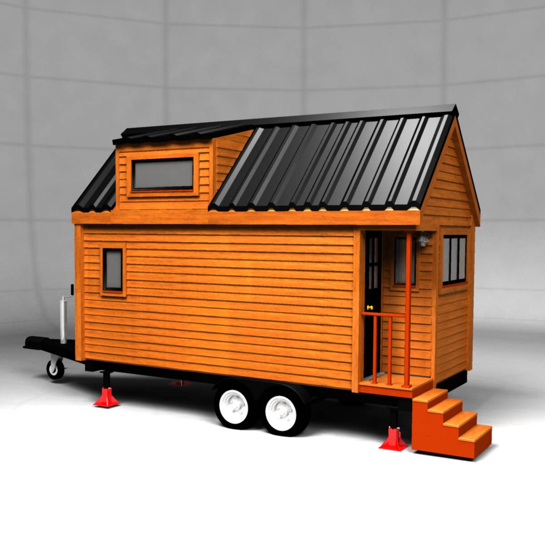 3D Tiny House Trailer - TurboSquid 1168177