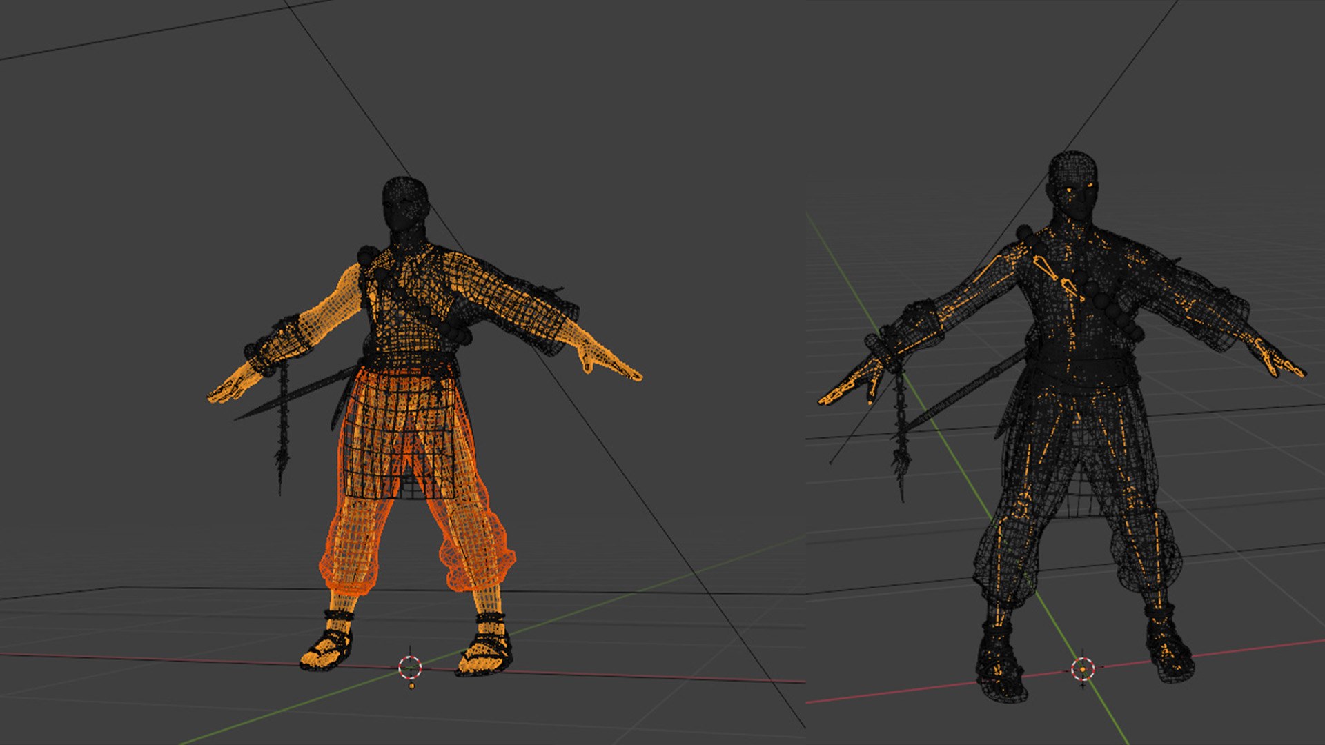 3D Warrior Monk Model - TurboSquid 2388121