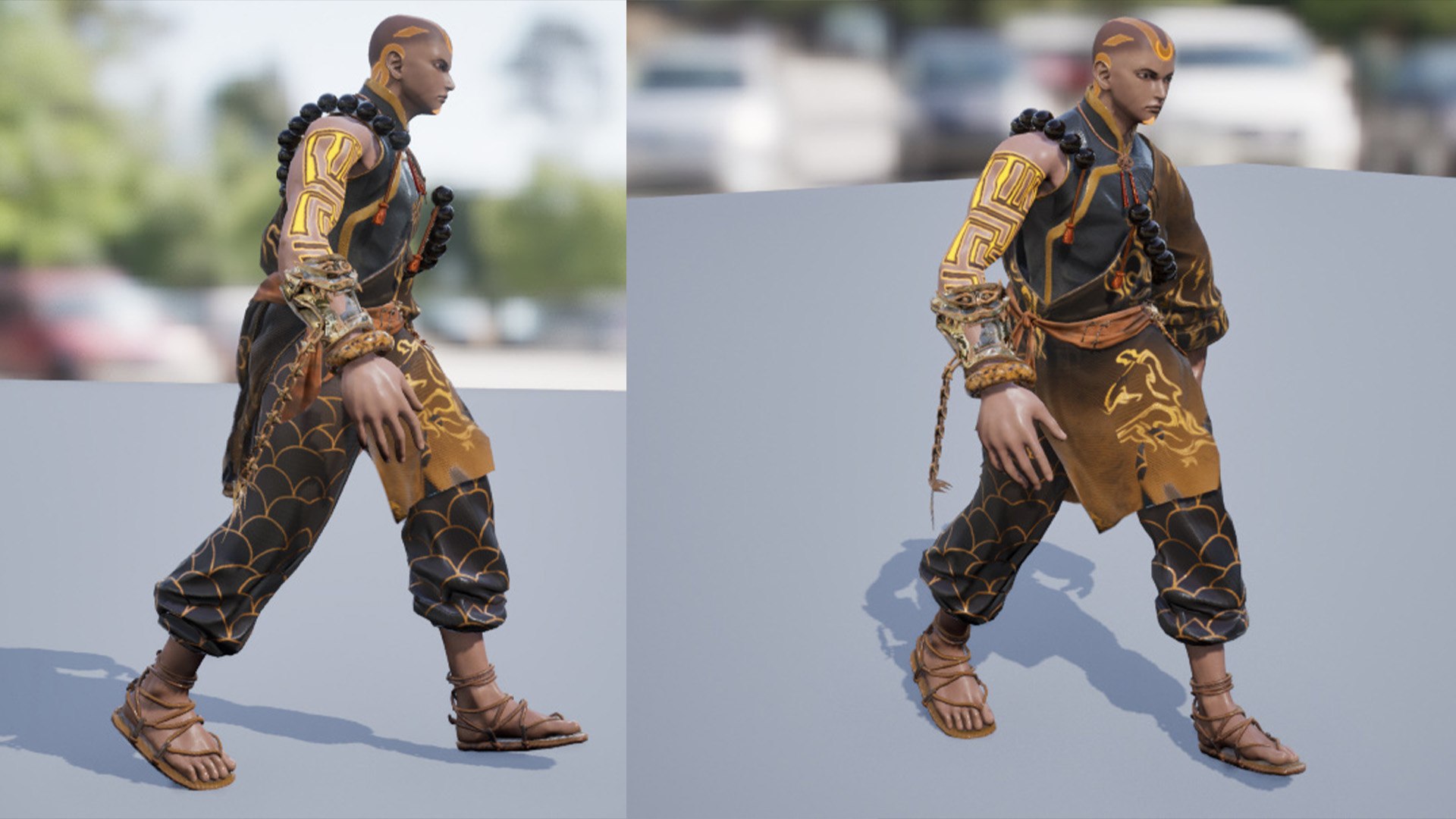 3D Warrior Monk Model - TurboSquid 2388121