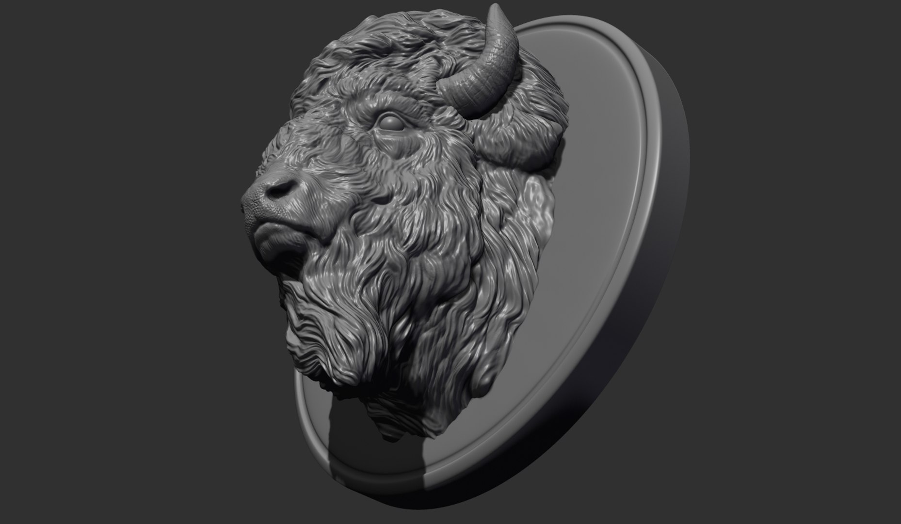 3D Bison Head Model - TurboSquid 1782361