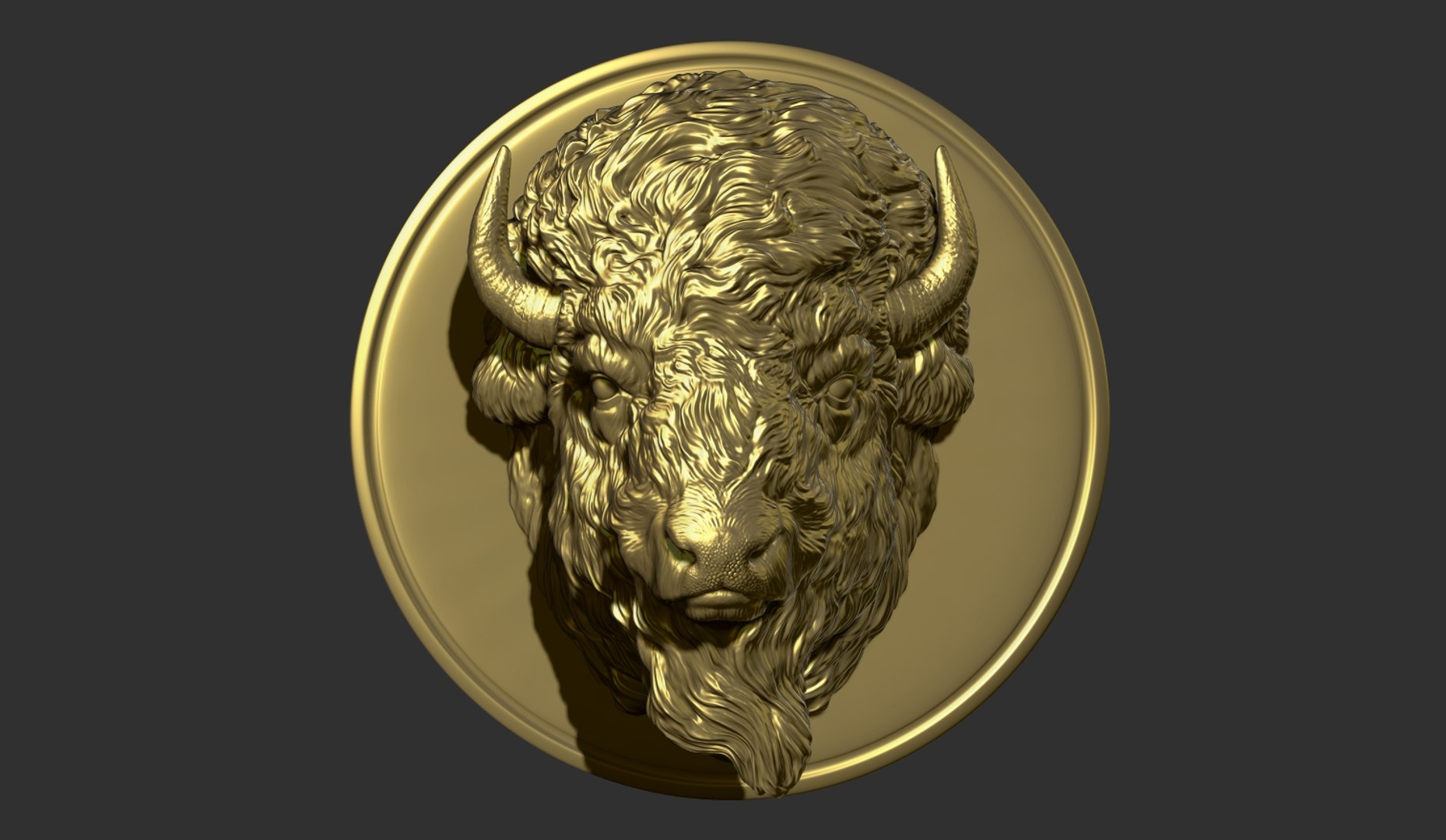 3D Bison Head Model - TurboSquid 1782361
