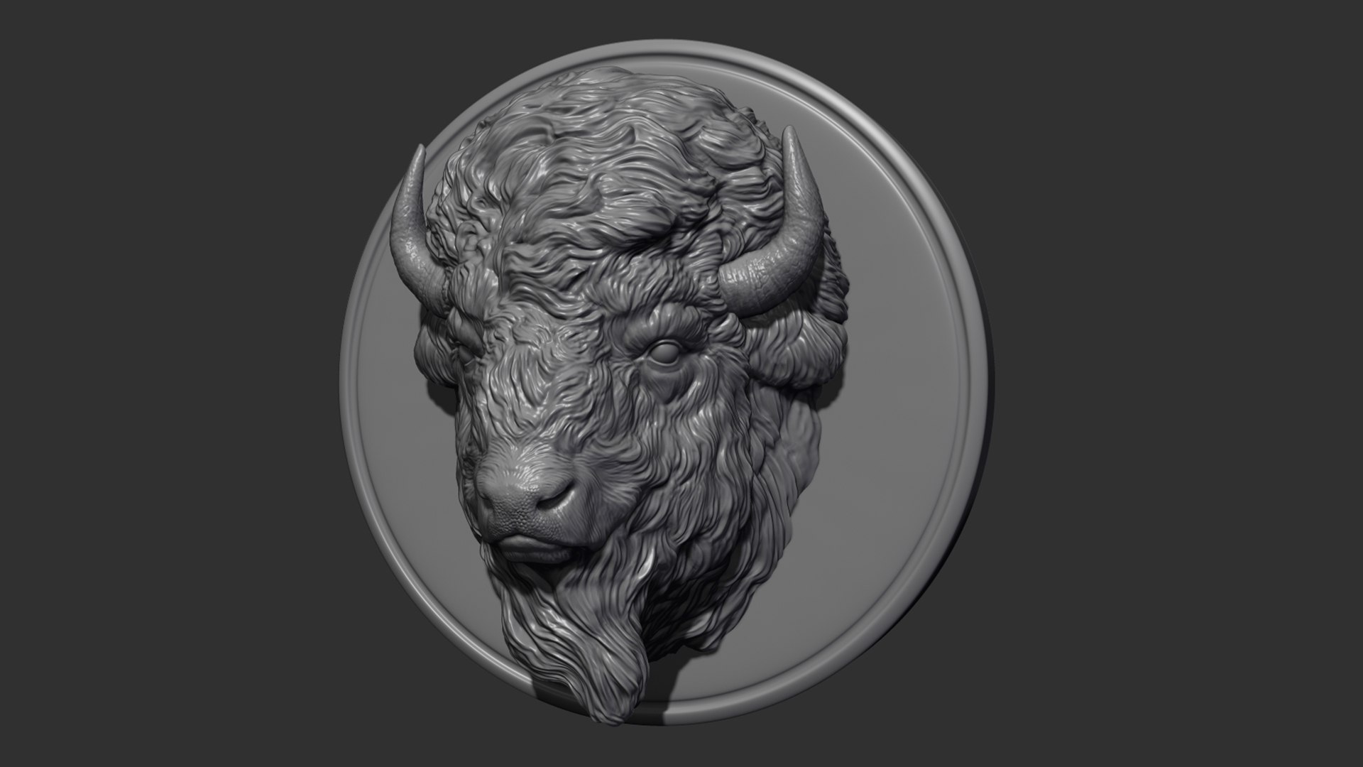 3D Bison Head Model - TurboSquid 1782361