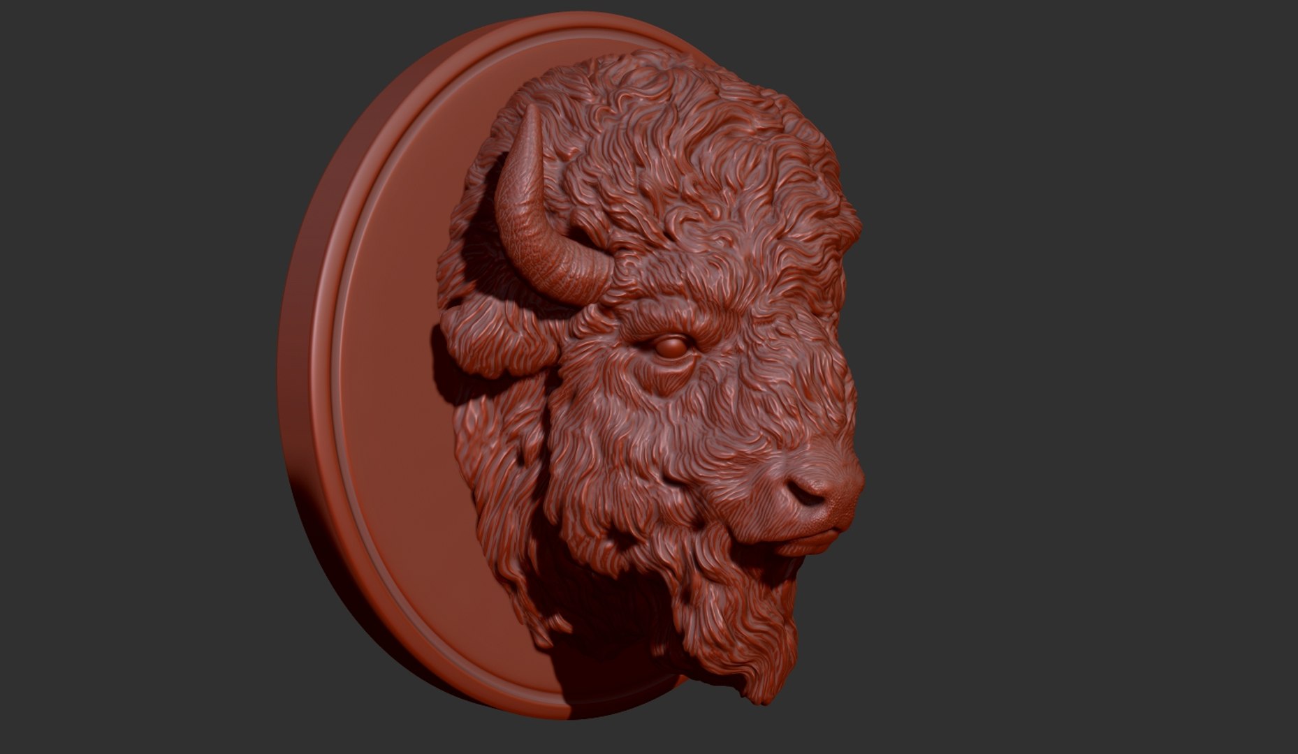 3D Bison Head Model - TurboSquid 1782361