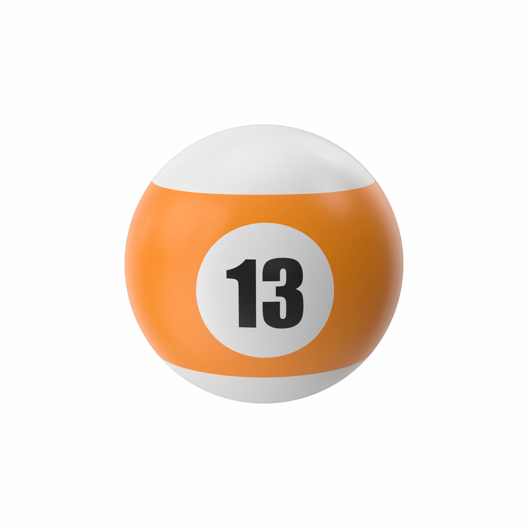 Pool And Snooker Ball 13 3D Model - TurboSquid 2195053
