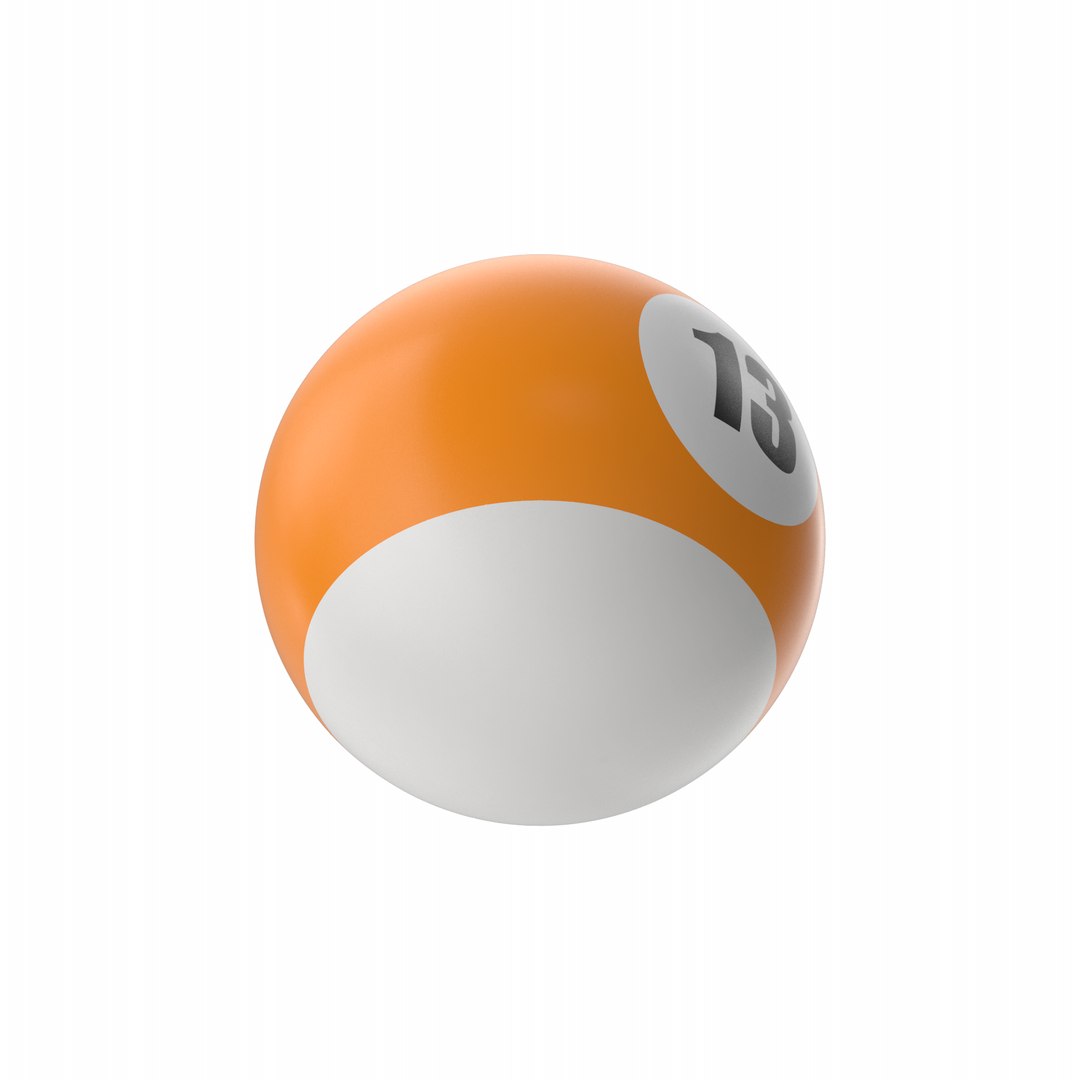 Pool And Snooker Ball 13 3D Model - TurboSquid 2195053