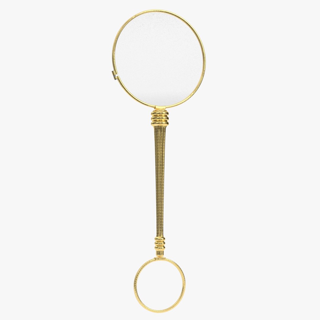 3D Lorgnette monocle eyeglass model - TurboSquid 1879599