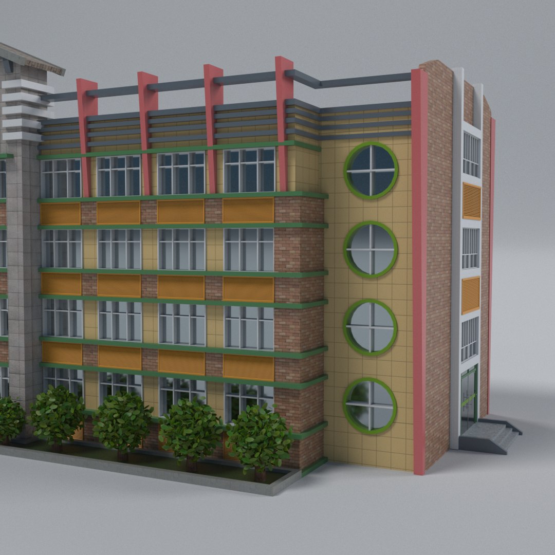 School building 3D - TurboSquid 1658724