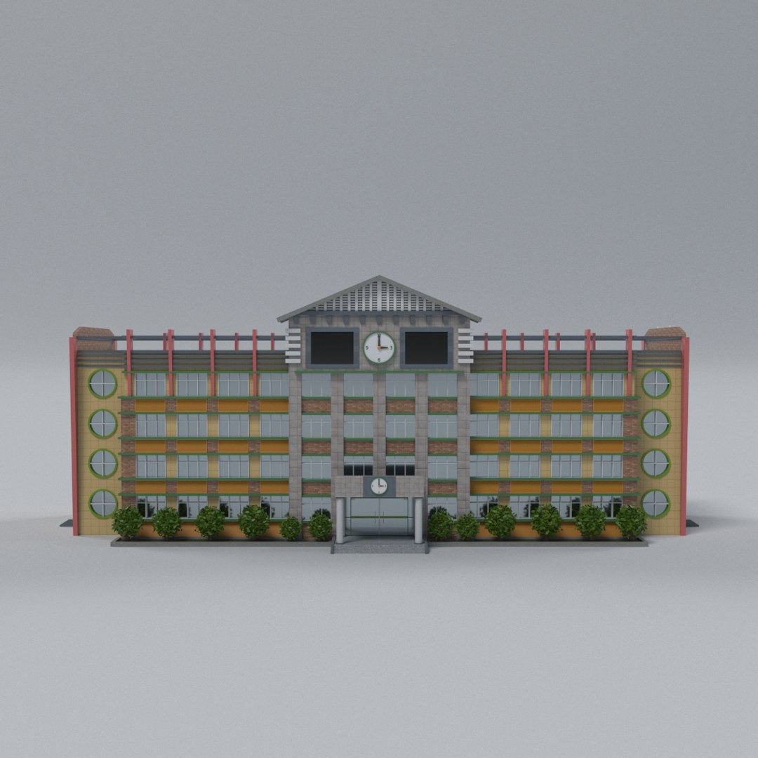 School building 3D - TurboSquid 1658724