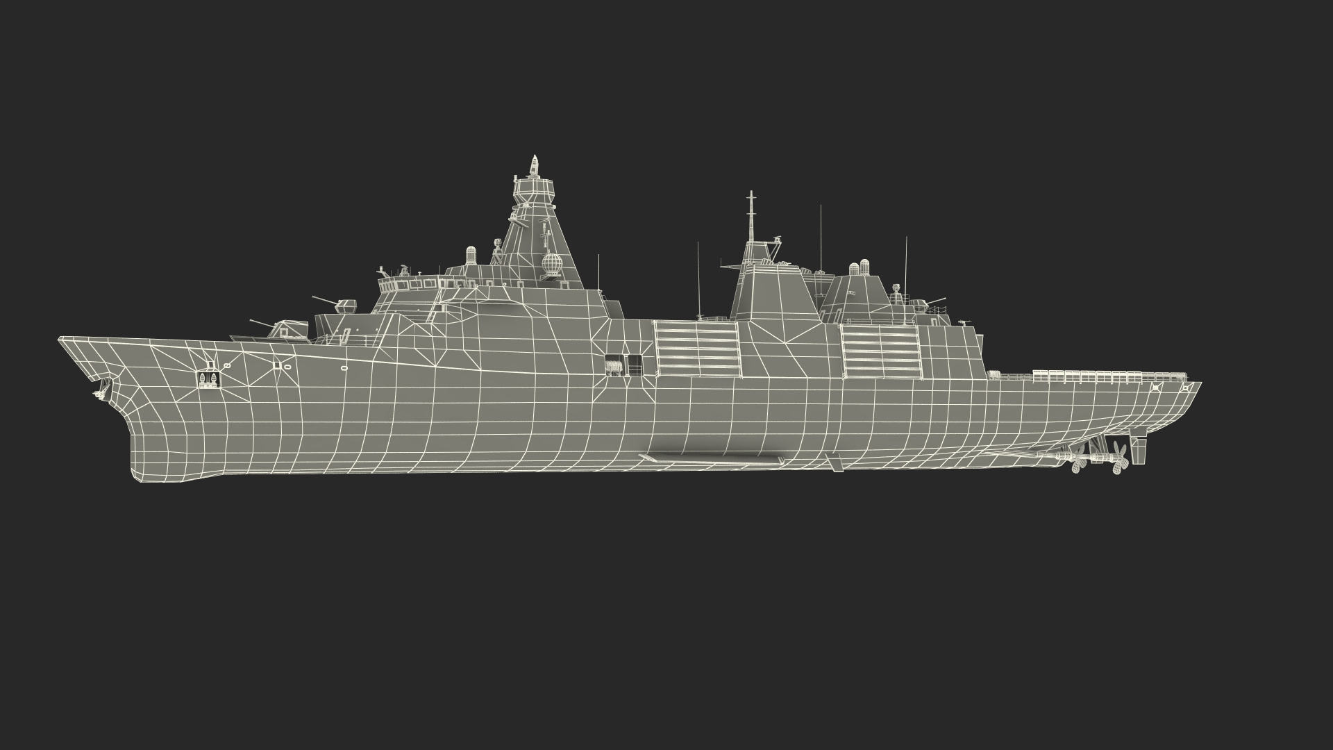 Modern Guided Missile Frigate 3D Model - TurboSquid 2314069