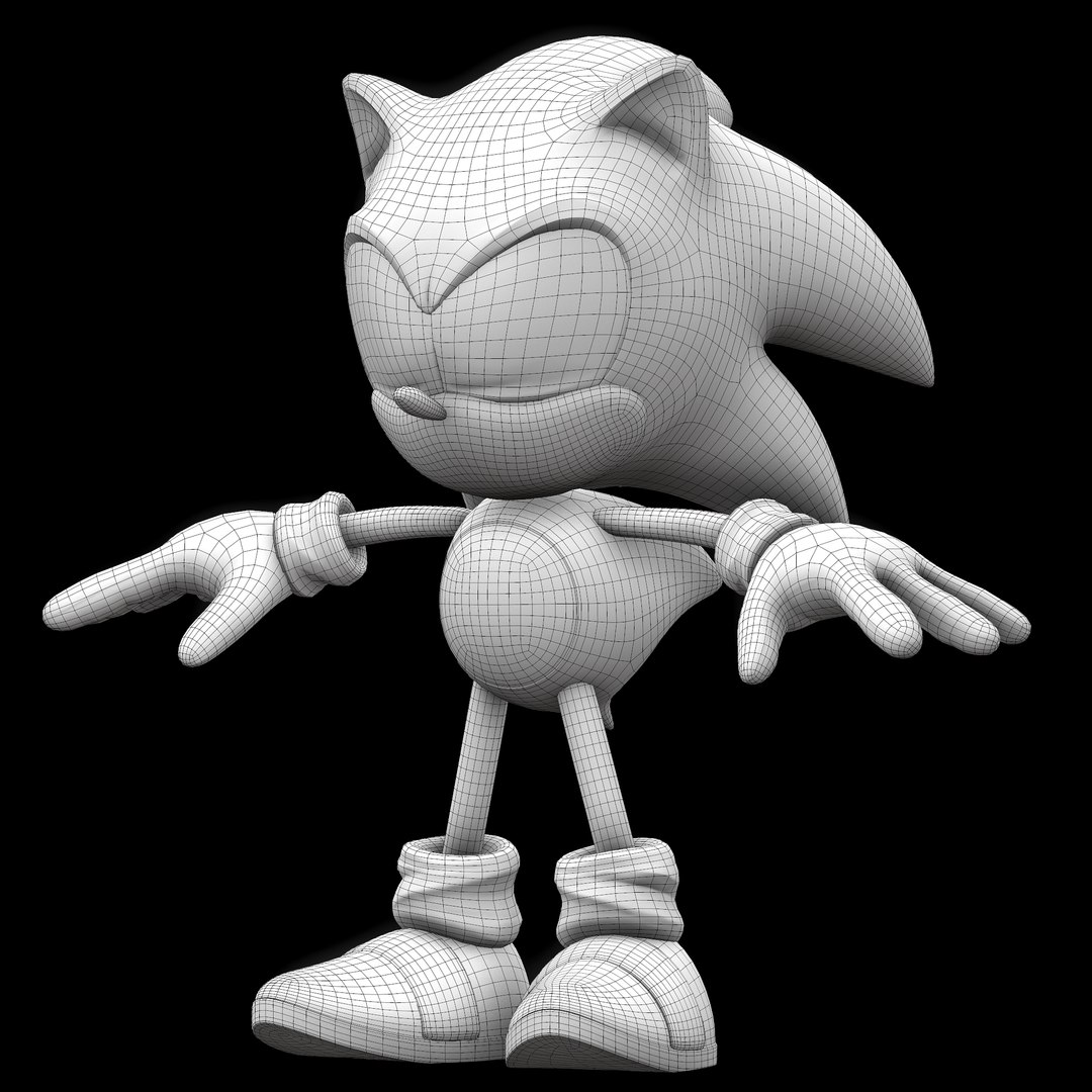 3D Sonic Hedgehog Model - TurboSquid 1617242