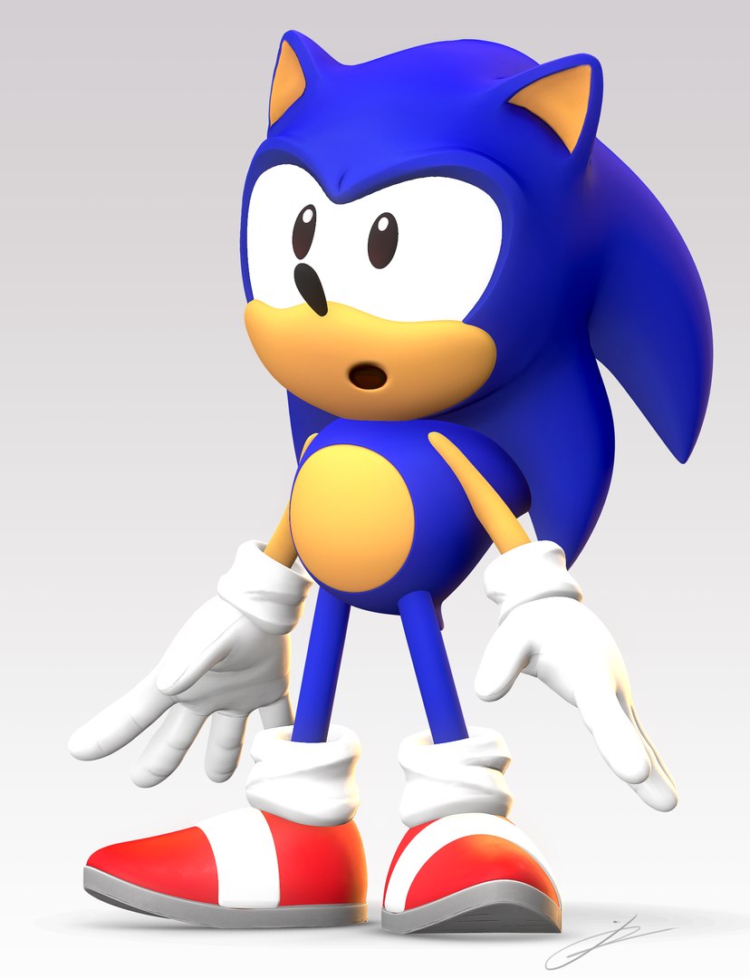 3D Sonic Hedgehog Model - TurboSquid 1617242