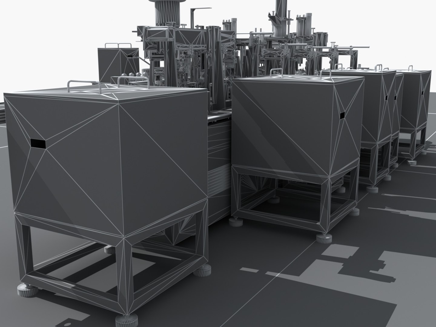 Industrial Equipment 3-Motor Automatic Assembly Production Lline 3D ...
