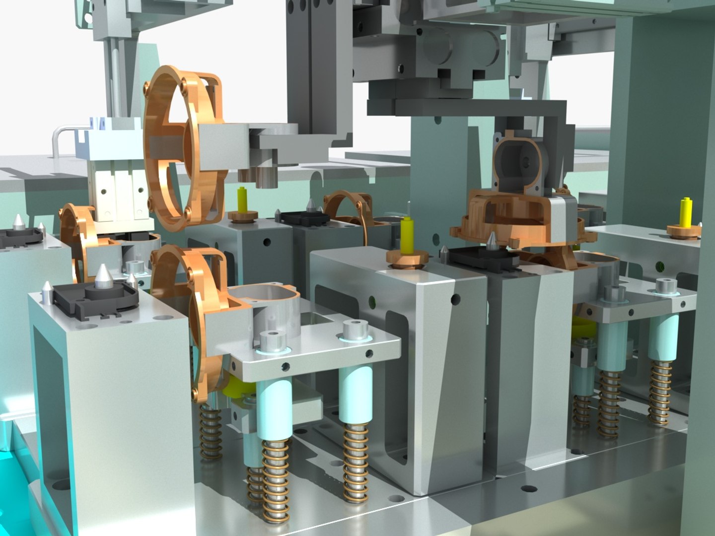 Industrial Equipment 3-Motor Automatic Assembly Production Lline 3D ...