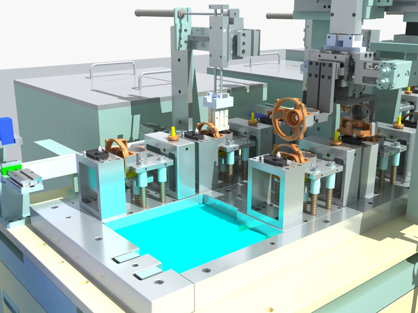 Industrial Equipment 3-Motor Automatic Assembly Production Lline 3D ...
