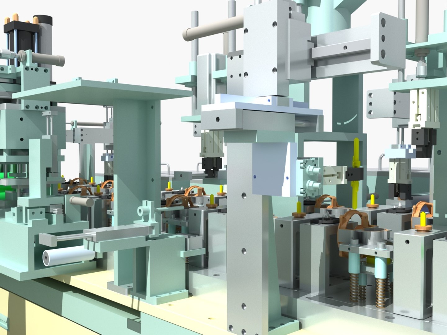 Industrial Equipment 3-Motor Automatic Assembly Production Lline 3D ...