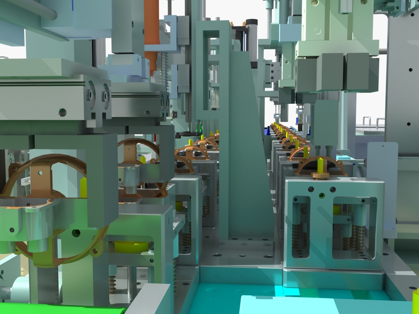 Industrial Equipment 3-Motor Automatic Assembly Production Lline 3D ...
