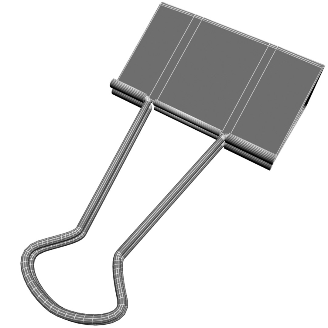 3d binder clips model