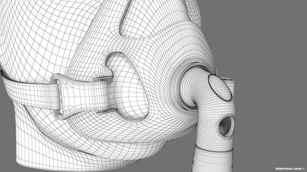 Cpap mask 3D model - TurboSquid 1659952