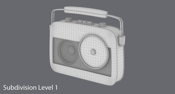 3d transistor radio model