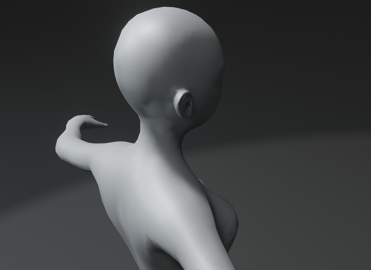 Girl Kid Body Base Mesh 10k Polygons 3D - TurboSquid 1759892