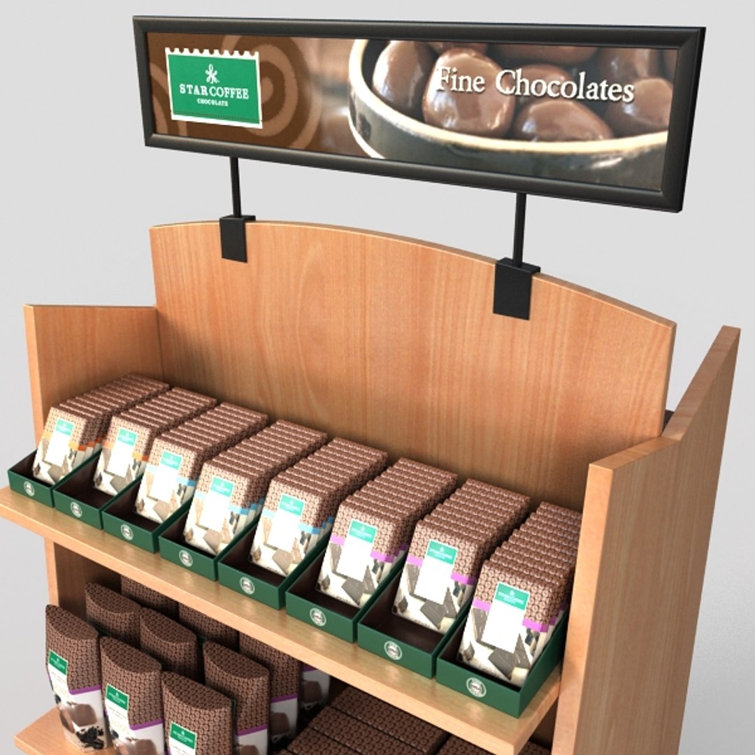 3d Chocolate Display Rack