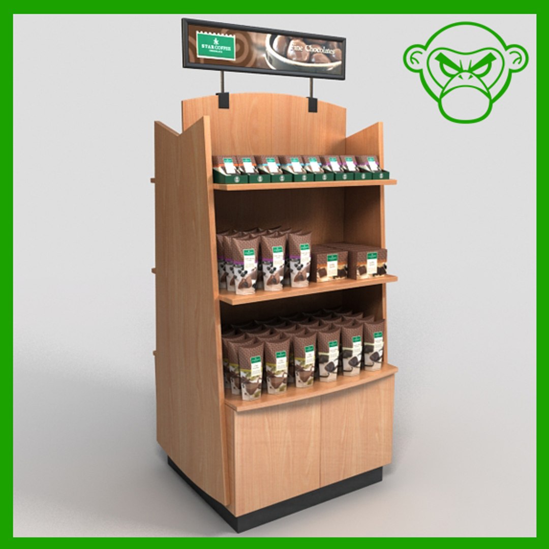 3d Chocolate Display Rack