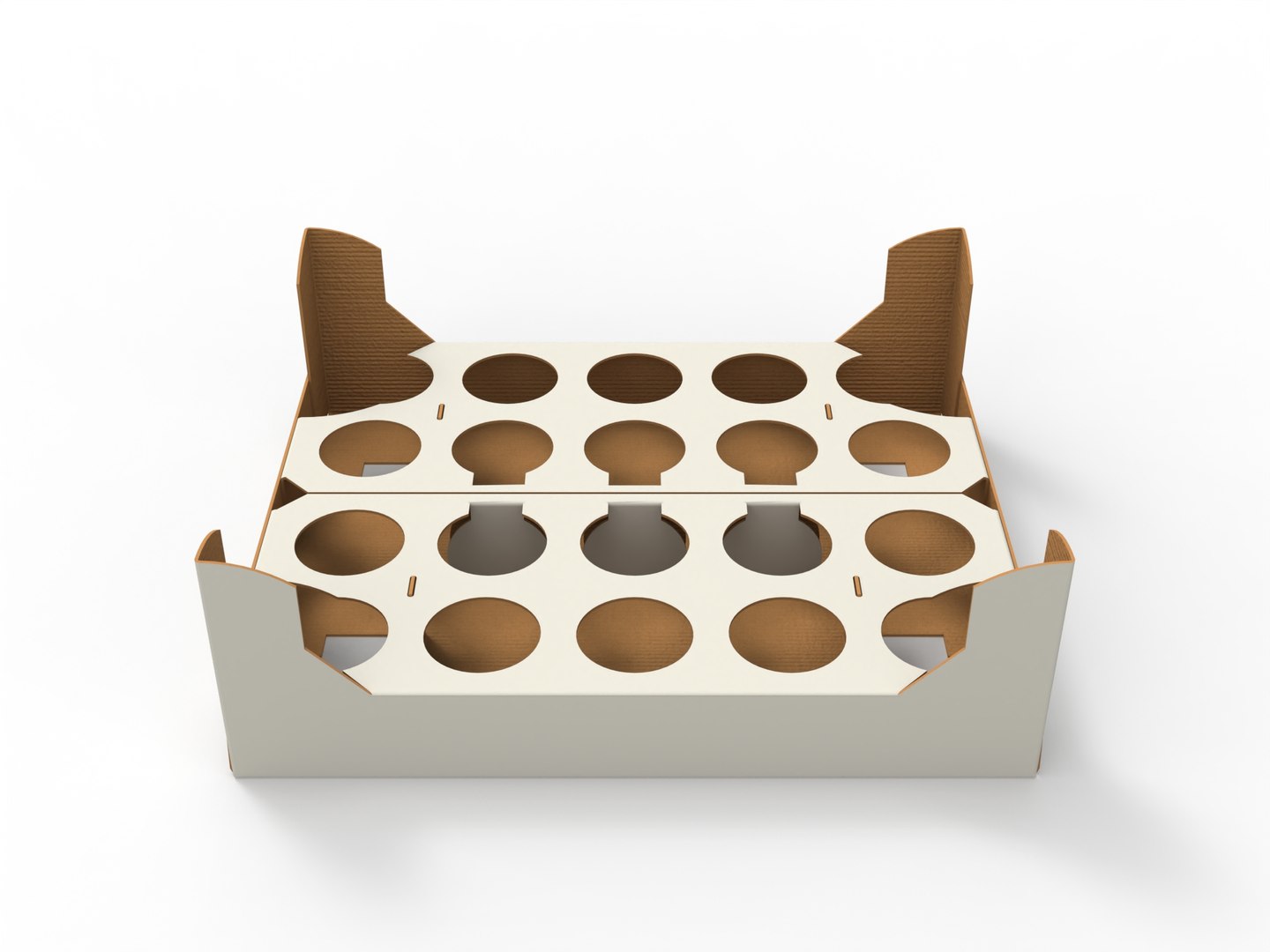 3D Model Cardboard Retail Display Tray For Product Packaging ...