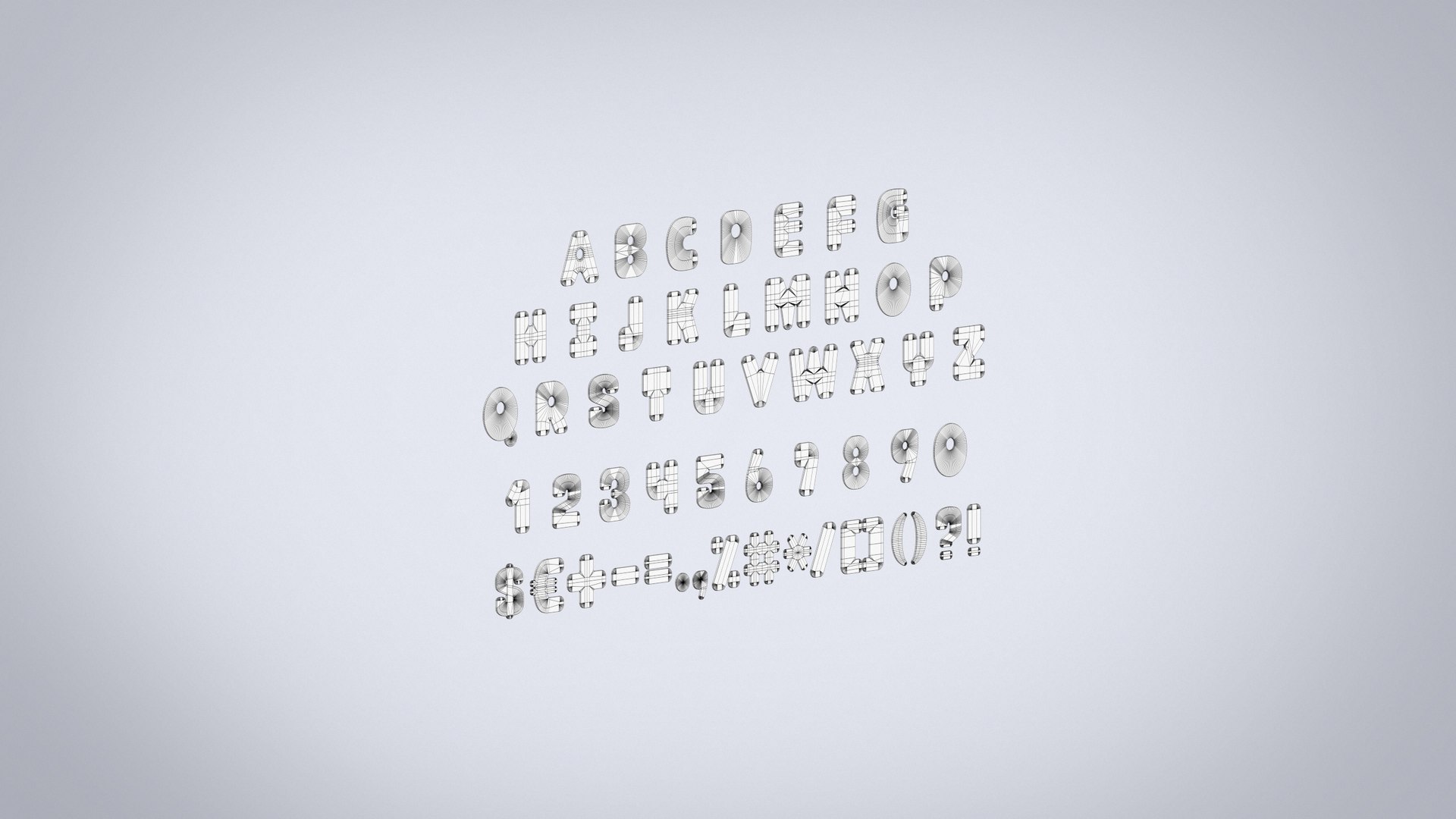 Alphabet Print Or Laser Cutting 3D Model - TurboSquid 2020982