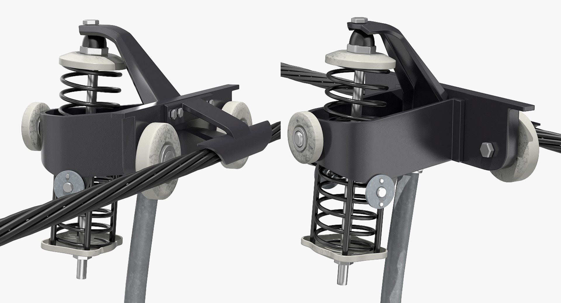 3D Aerial Ski Lift Model - TurboSquid 1344726