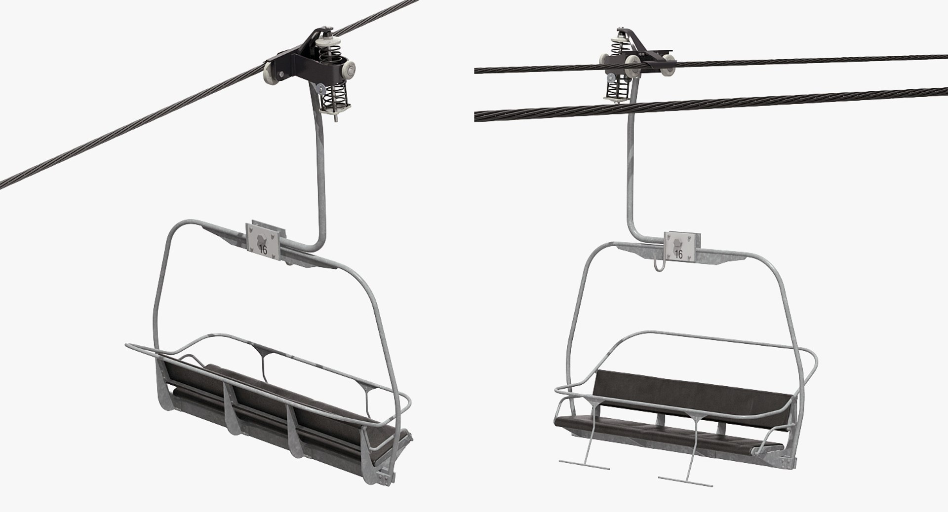 3D Aerial Ski Lift Model - TurboSquid 1344726