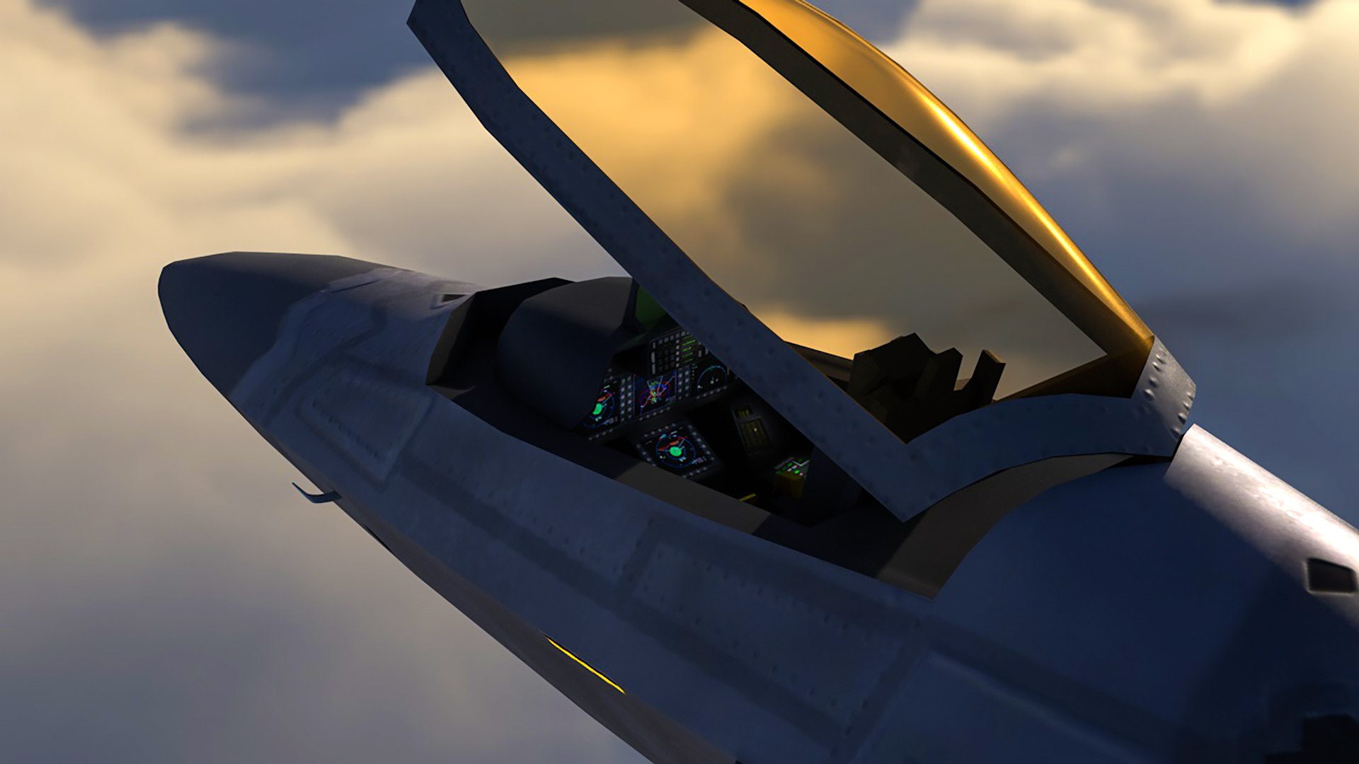 F-22A Raptor Animated Unity-Unreal Ready 3D Model - TurboSquid 1946579
