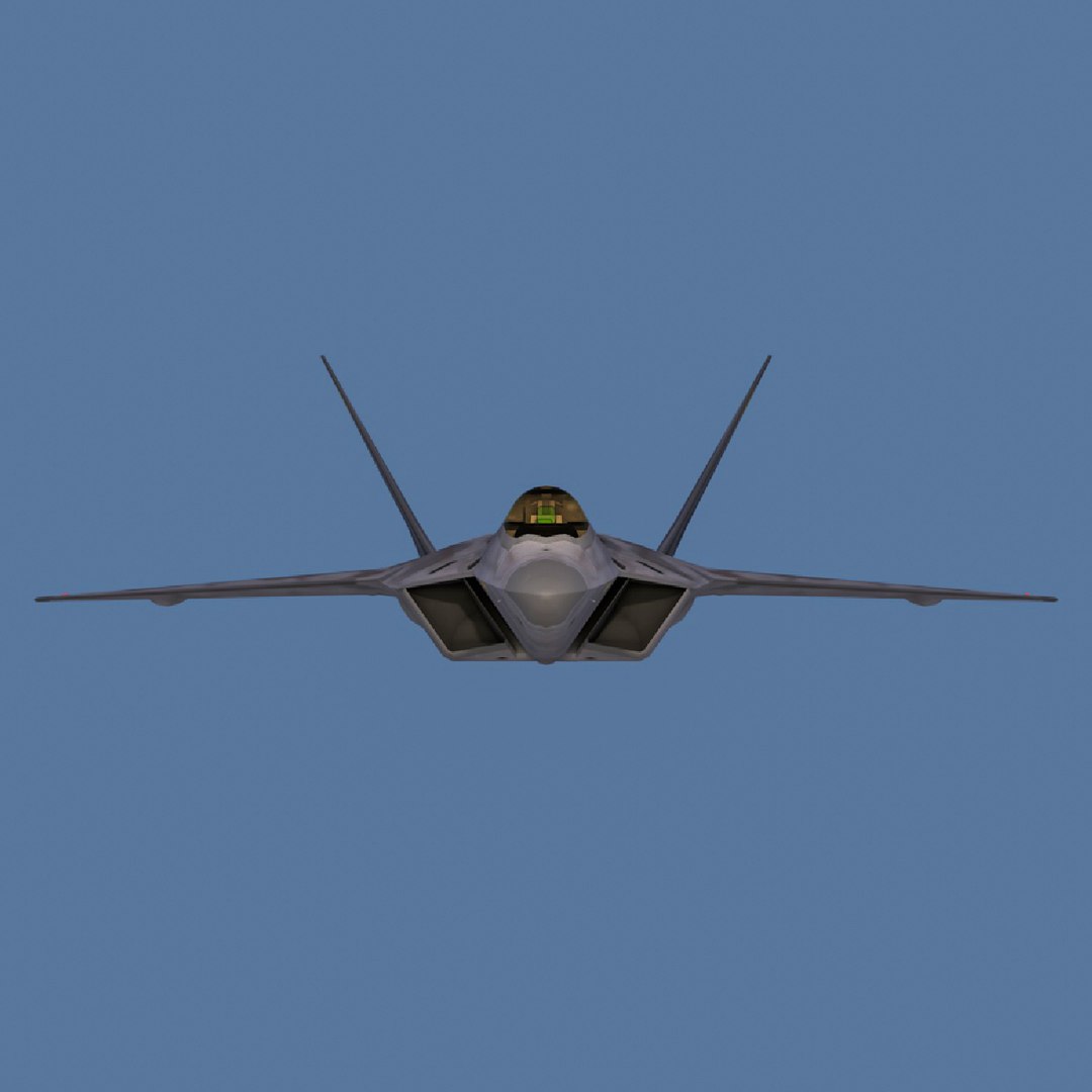 F-22A Raptor Animated Unity-Unreal Ready 3D Model - TurboSquid 1946579
