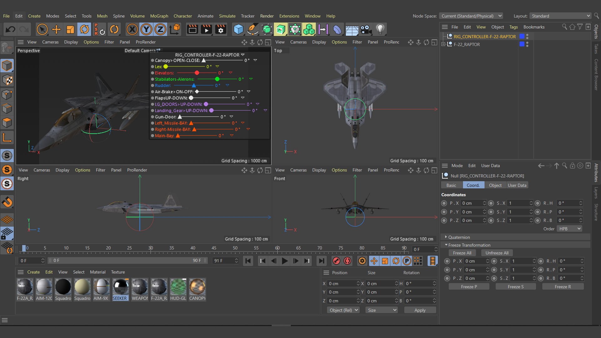 F-22A Raptor Animated Unity-Unreal Ready 3D Model - TurboSquid 1946579