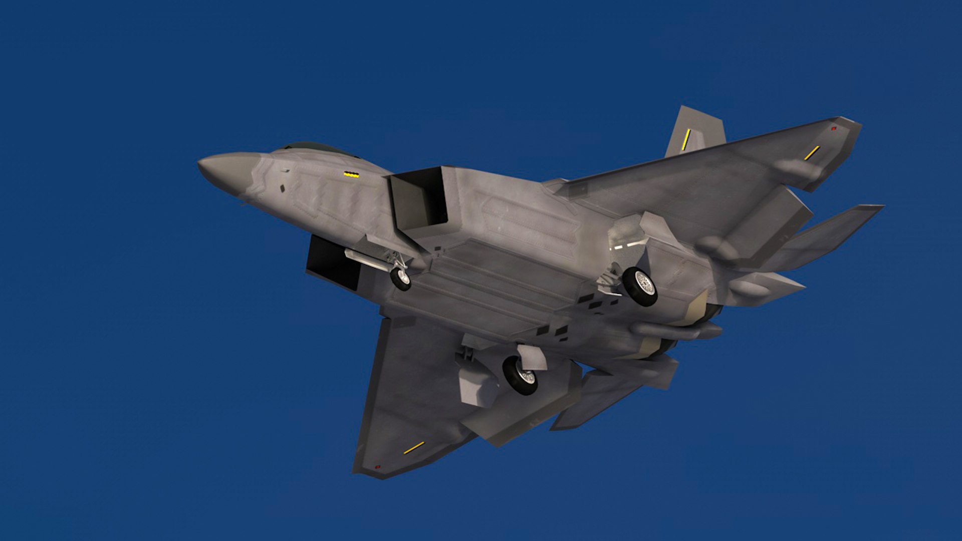 F-22A Raptor Animated Unity-Unreal Ready 3D Model - TurboSquid 1946579