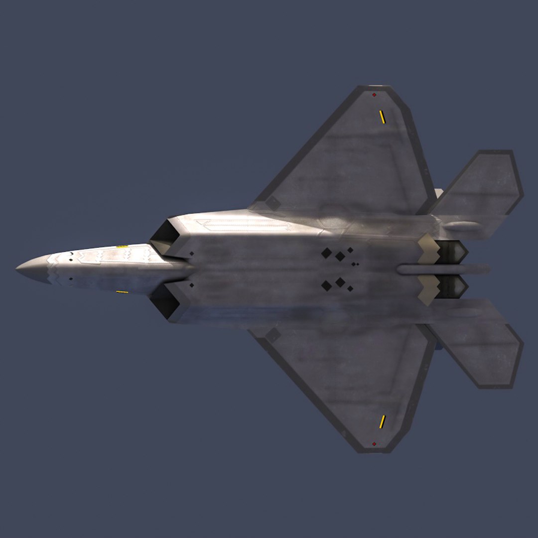 F-22A Raptor Animated Unity-Unreal Ready 3D Model - TurboSquid 1946579