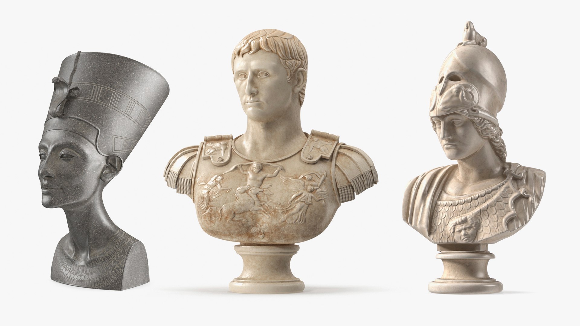 Ancient Busts Collection 2 3D Model - TurboSquid 2117478