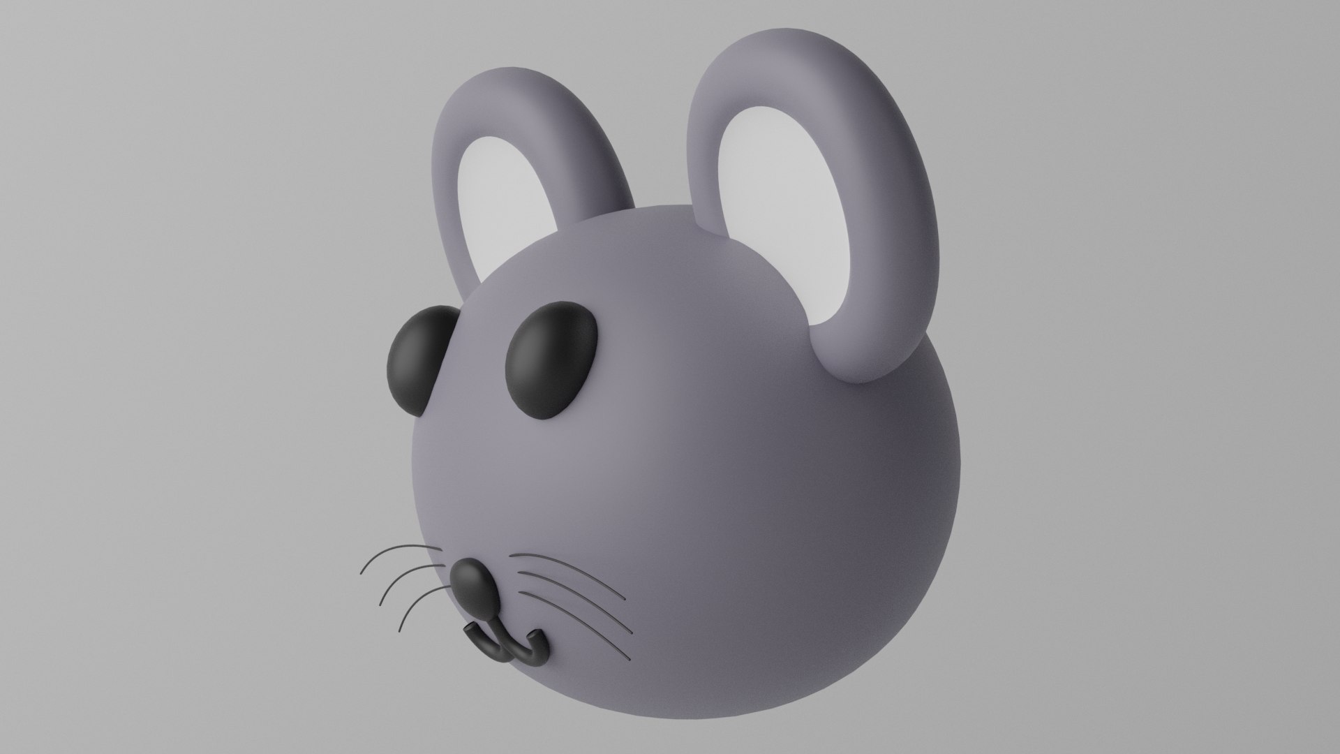 3D Cartoon Mouse Rat Head 1 - TurboSquid 2090494