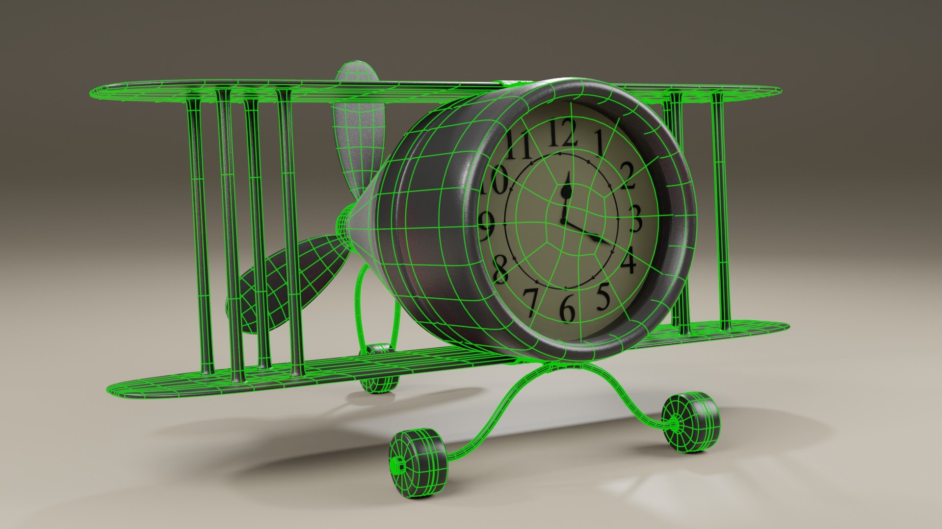 3D Clock Plane - TurboSquid 1857085