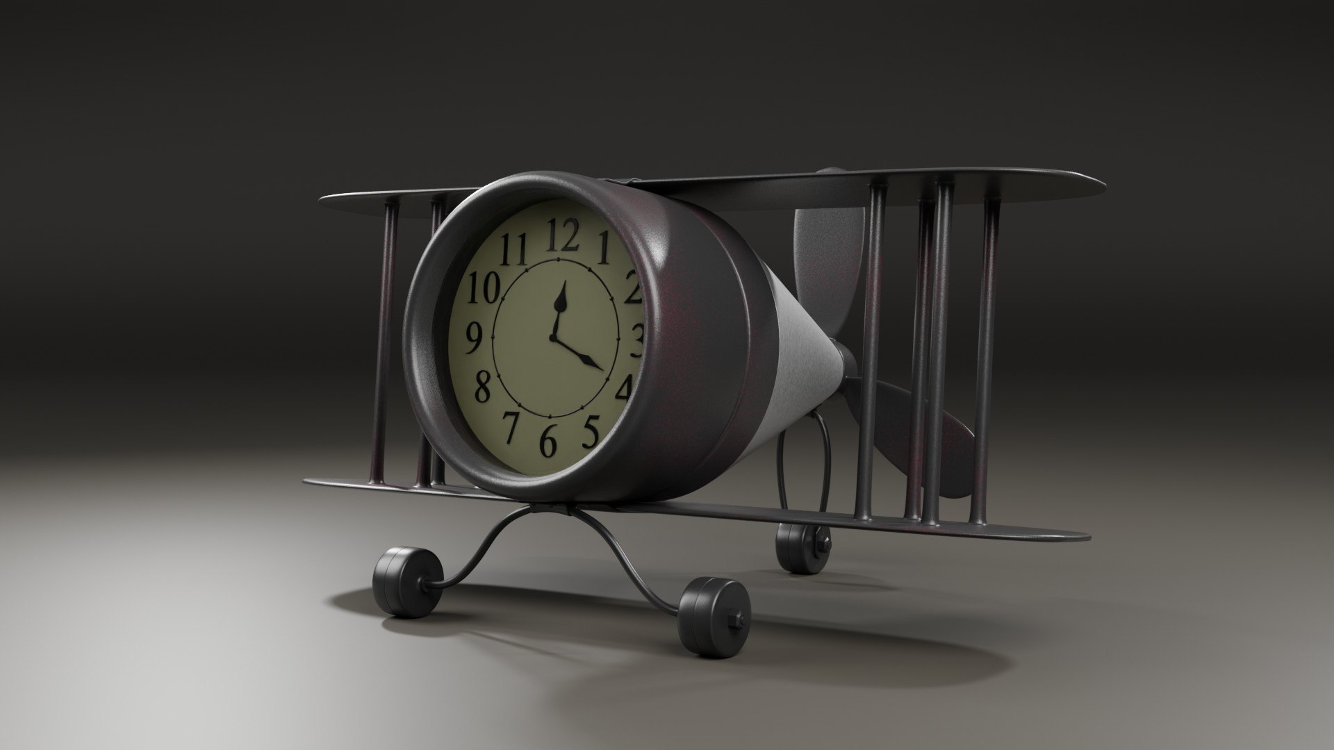 3D Clock Plane - TurboSquid 1857085