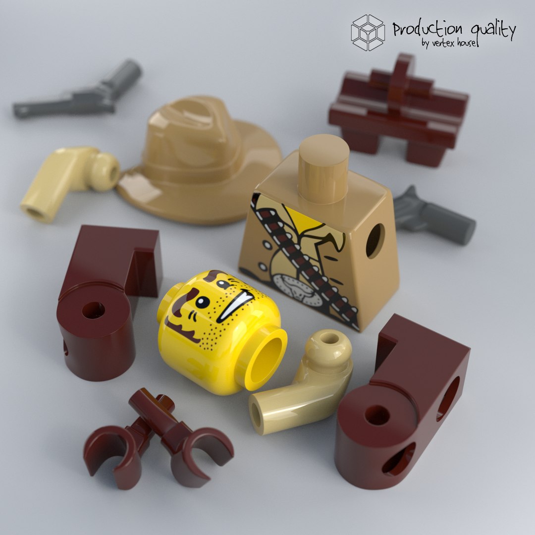 Lego Cowboy Figure Model - TurboSquid 1164204
