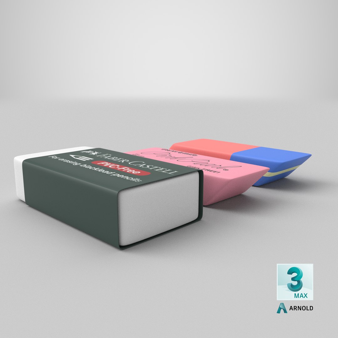 3D Erasers Model - TurboSquid 1805783