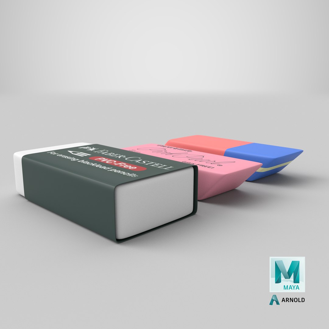 3D Erasers Model - TurboSquid 1805783