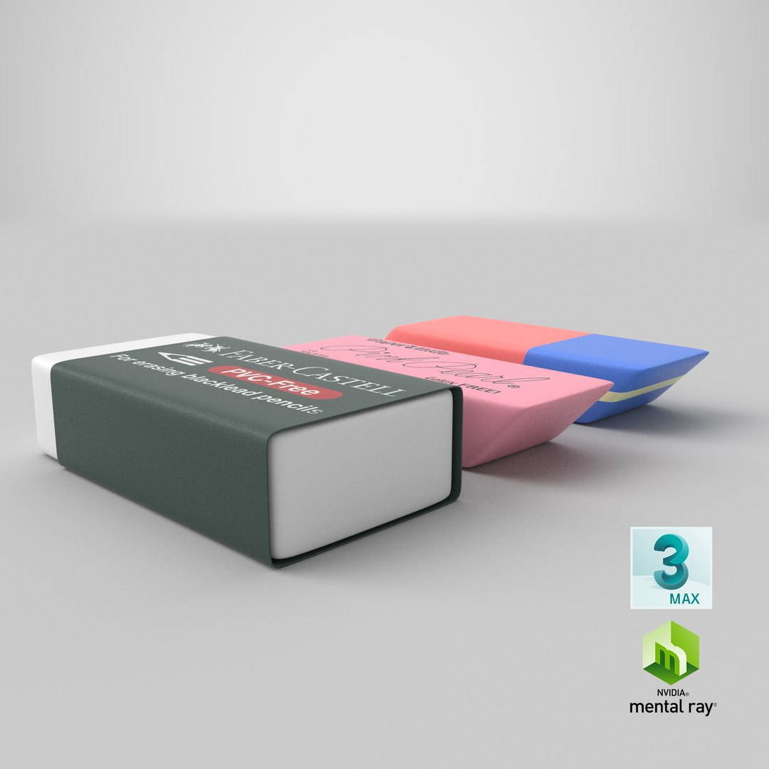 3D Erasers Model - TurboSquid 1805783