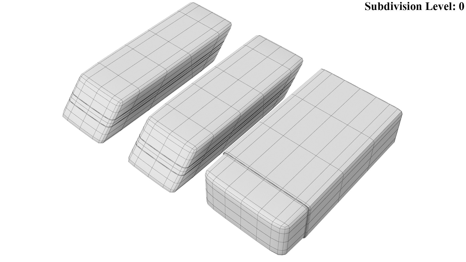 3D Erasers Model - TurboSquid 1805783