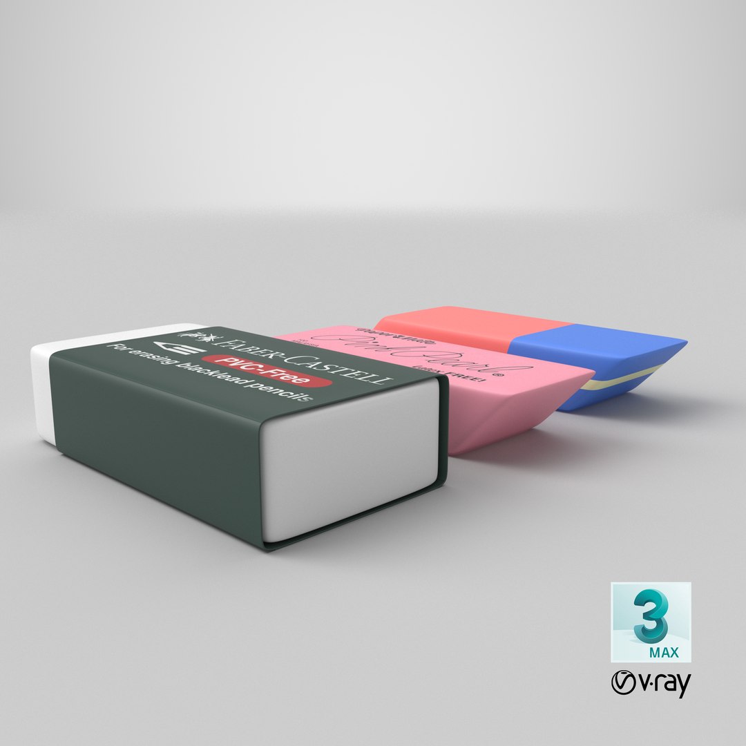 3D Erasers Model - TurboSquid 1805783