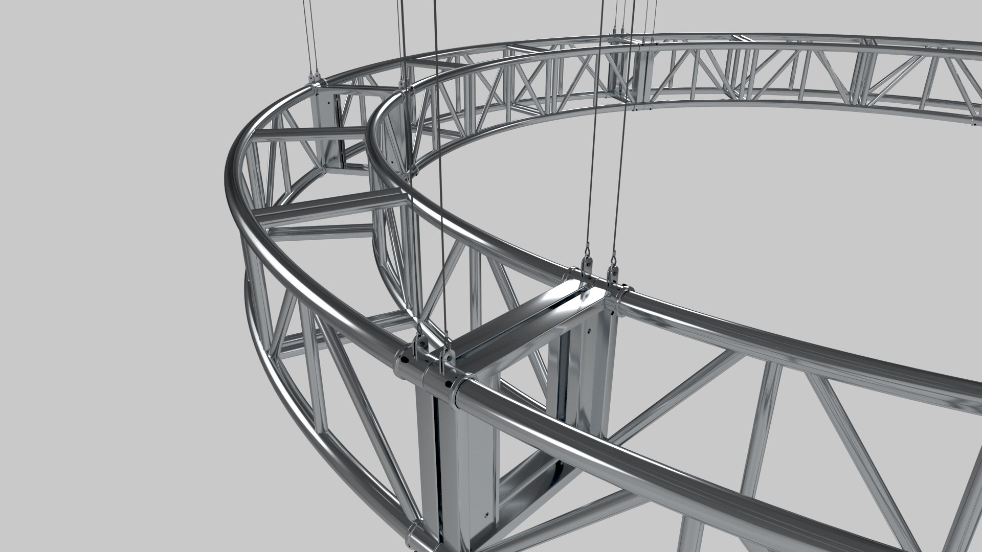 3D Circular Truss Stage 2 Model - TurboSquid 2320691